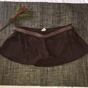 Merona | Swim | Merona Skirtini Swim Size Xl Color Brown New | Poshmark